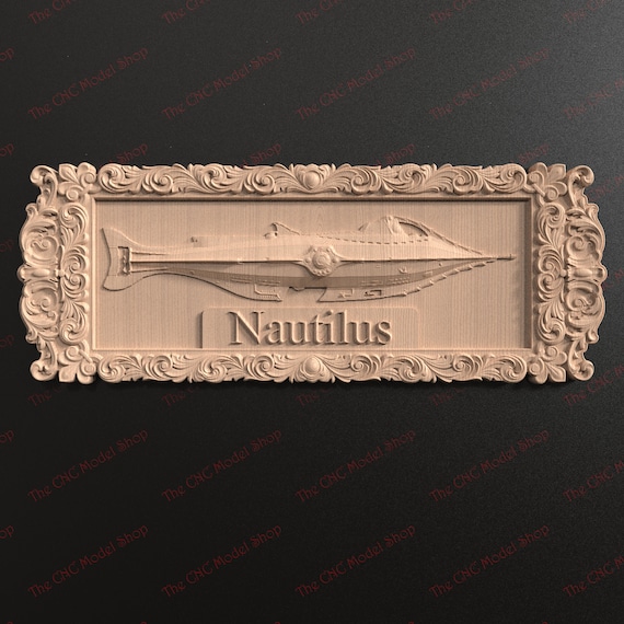 2 Pcs 3D Relief STL Files of the Nautilus for CNC Relief - Etsy