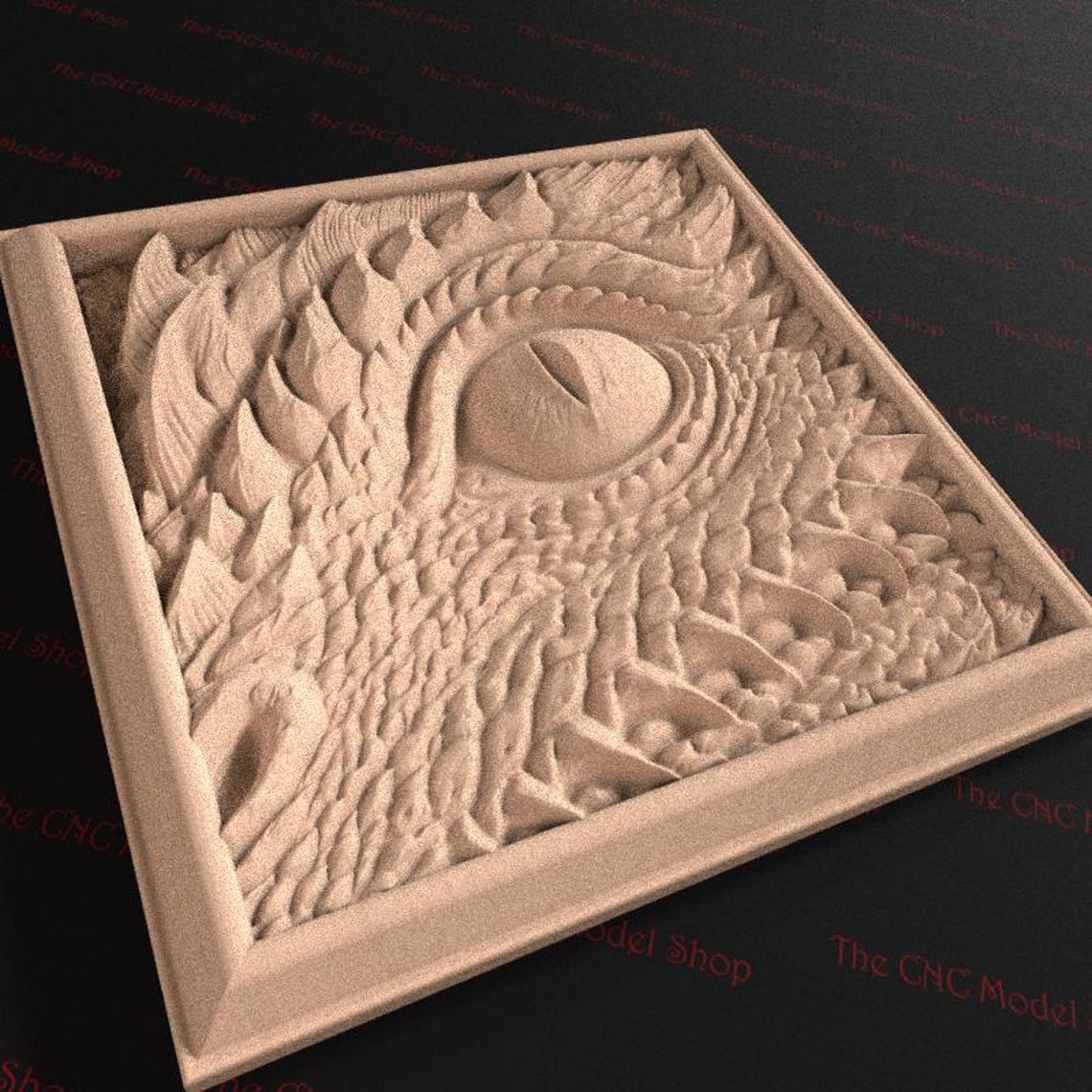 Dragon Eye 3D STL Relief File for CNC Router Carving or 3D Resin ...