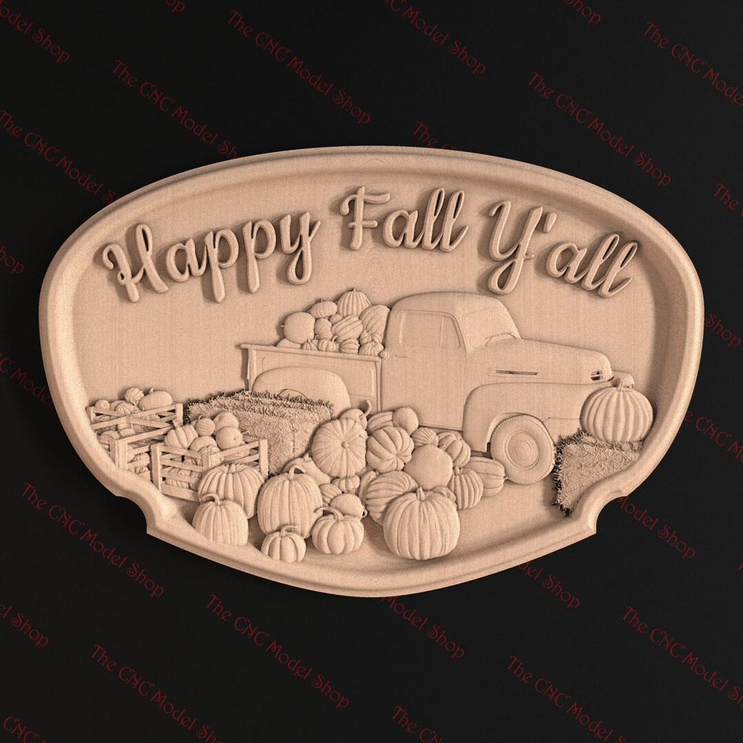 3D STL File of Welcome Fall Sign for Cnc Carving/engraving - Etsy