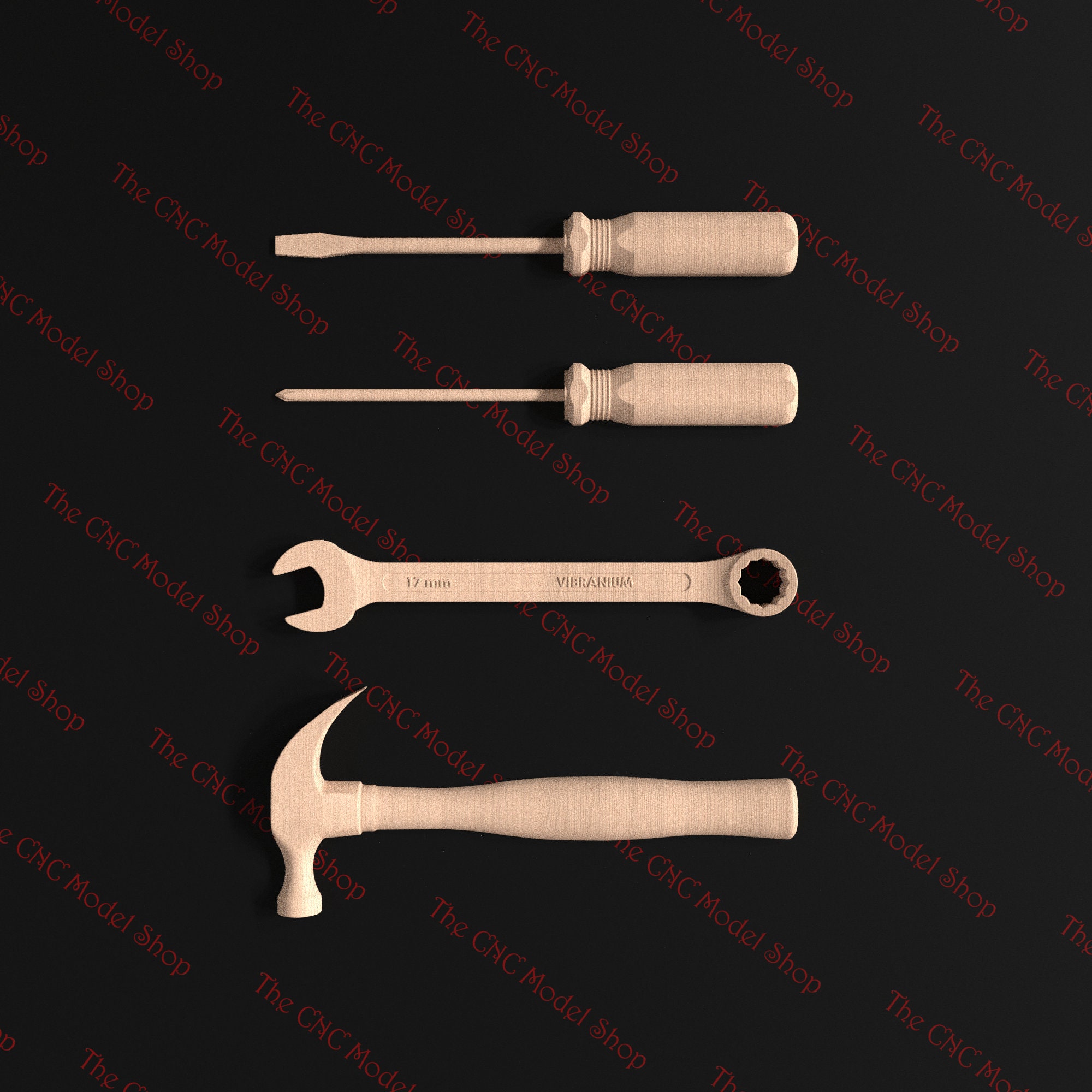 Relief STL Files for CNC Router Carving My Garage Tool Pack - Etsy