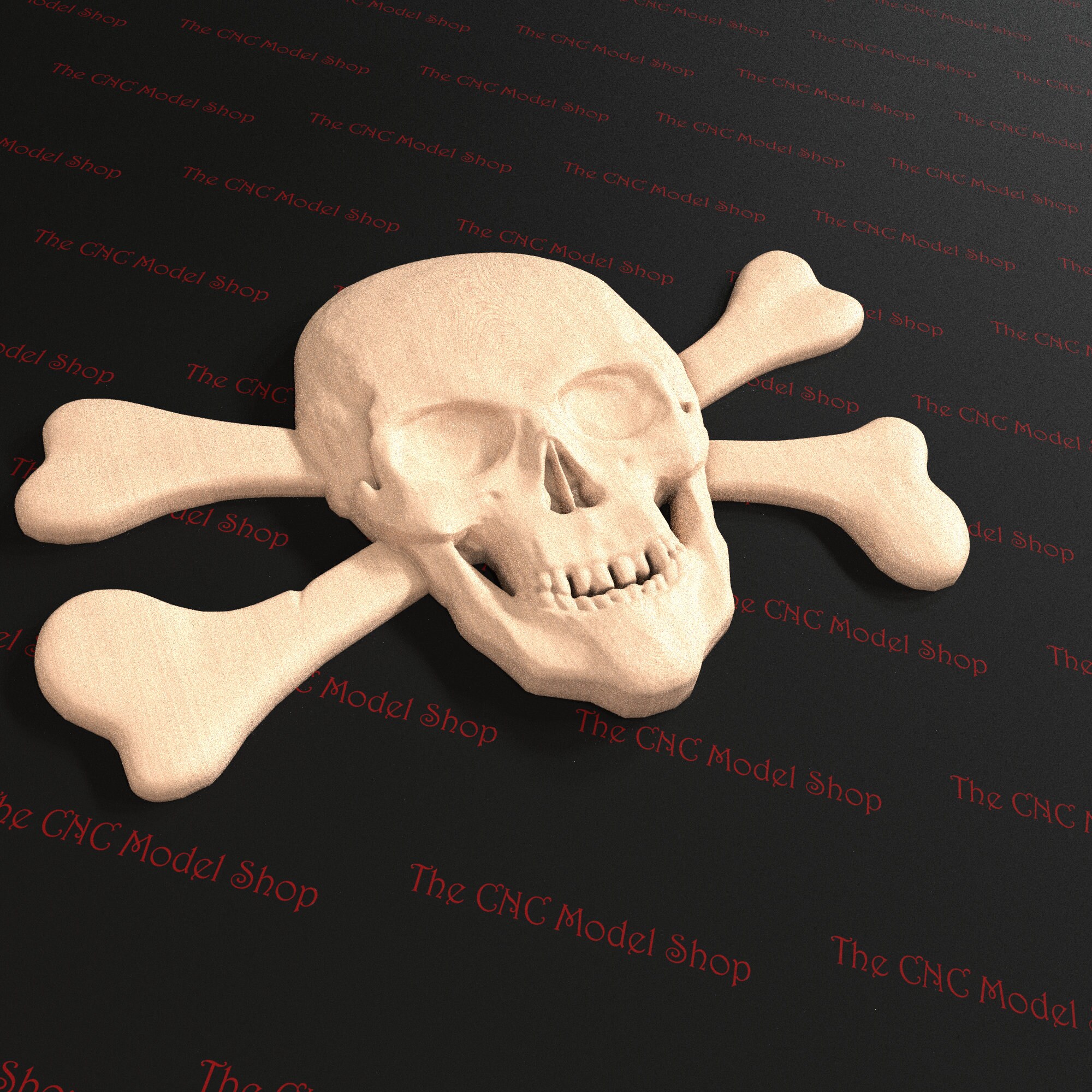 Skull and Bones 3d Stl Relief File for Cnc Router Carving - Etsy Canada