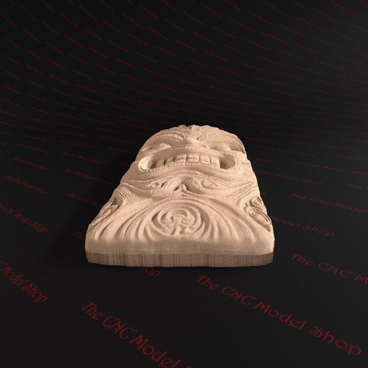Tiki Mask 3D Relief File for CNC Router Carving or 3D Resin Printing ...