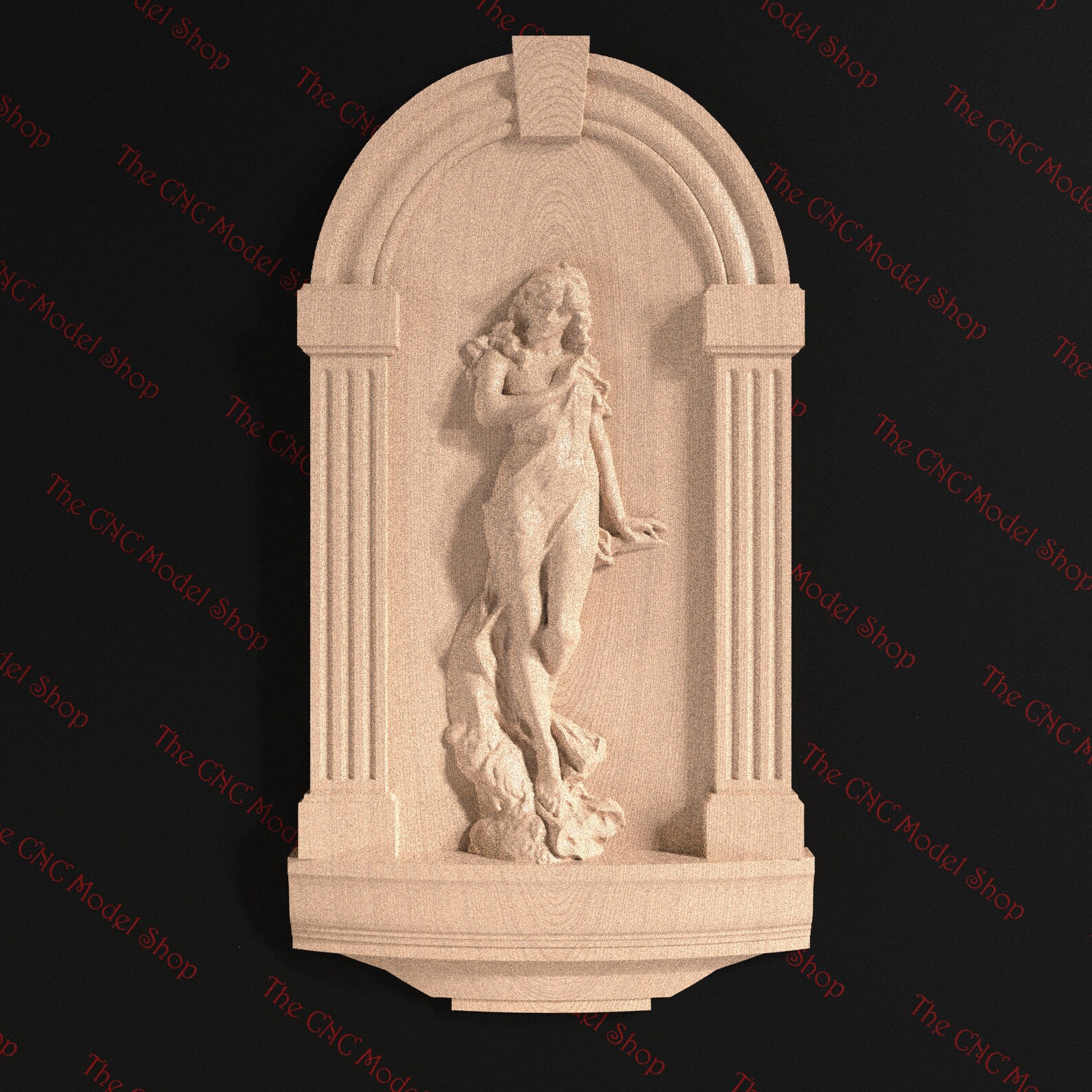 2 Pcs 3d Relief STL Files of Diana Moon Goddess for CNC - Etsy