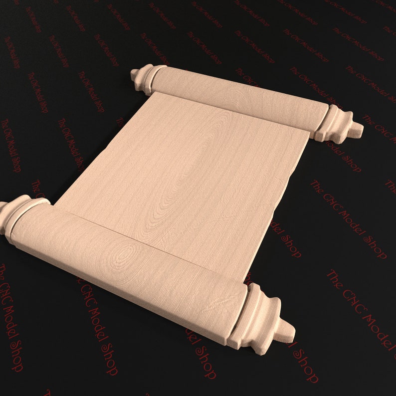 3D Relief STL File of a Old Scroll for CNC Router Carving - Etsy