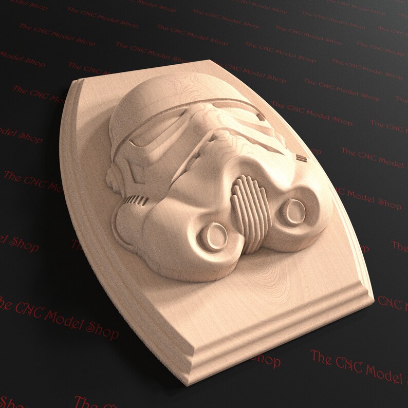 SW Heads-trooper 3d Relief STL File for Cnc Router Carving - Etsy