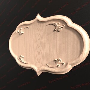 4 Pcs. 3D STL File of a Vintage Sign Design Frame for CNC Carving - Etsy