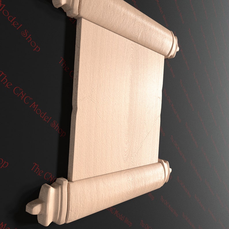 3D Relief STL File of a Old Scroll for CNC Router Carving - Etsy
