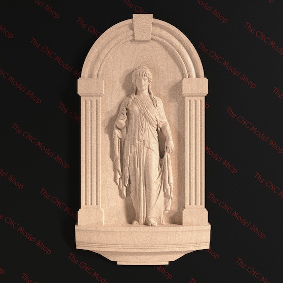 2 Pcs 3d Relief STL Digital File of Goddess of Hope for CNC - Etsy