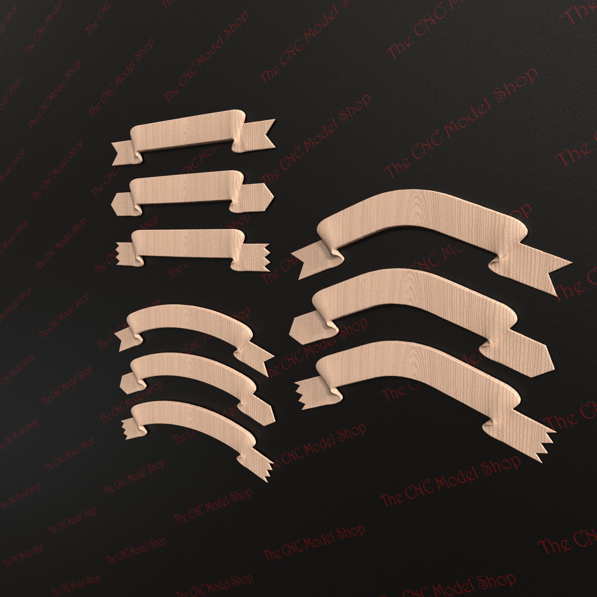 9 Pcs 3D Relief STL Banner Pack 1 - Etsy