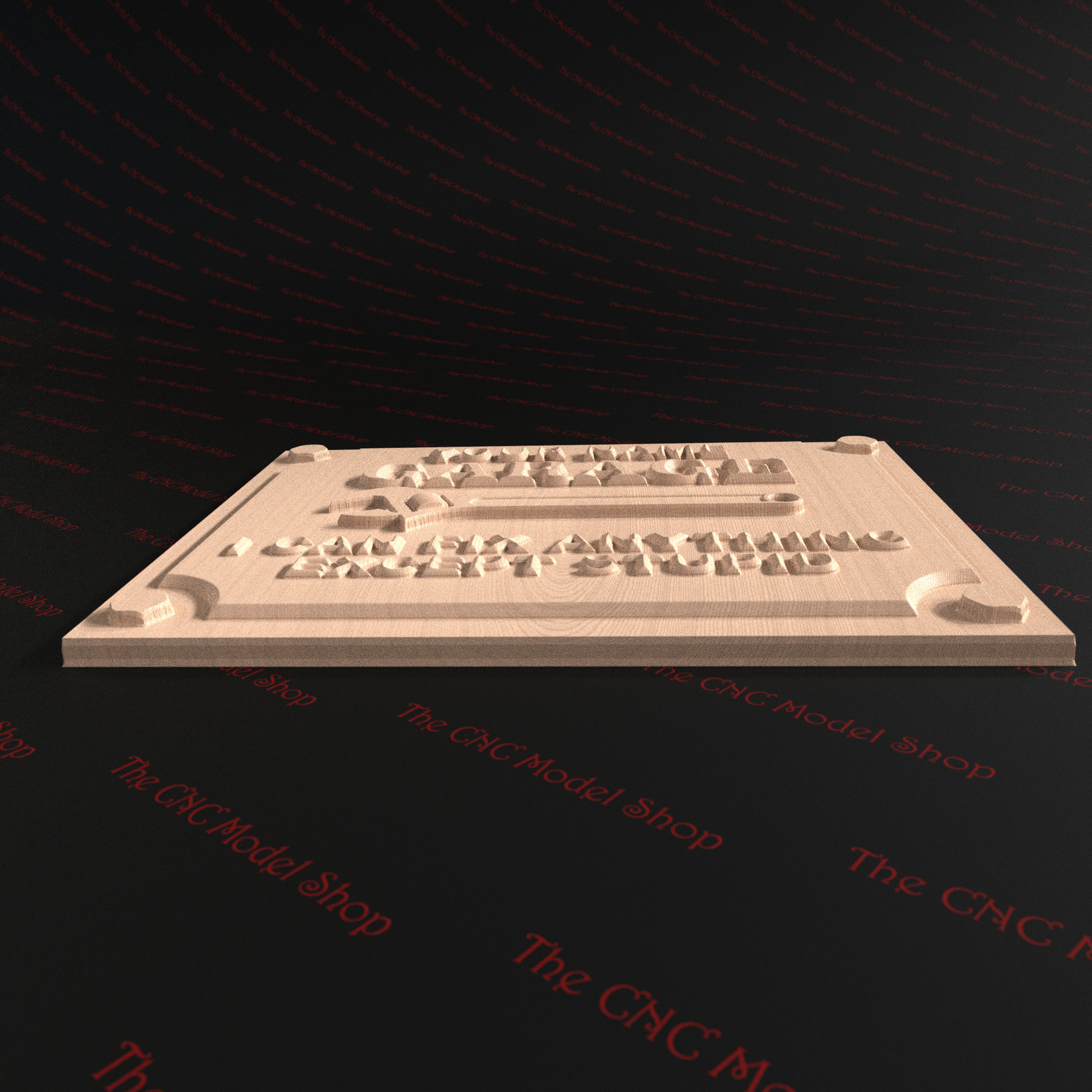 3D Relief STL File of a Customizable Garage Sign for CNC - Etsy