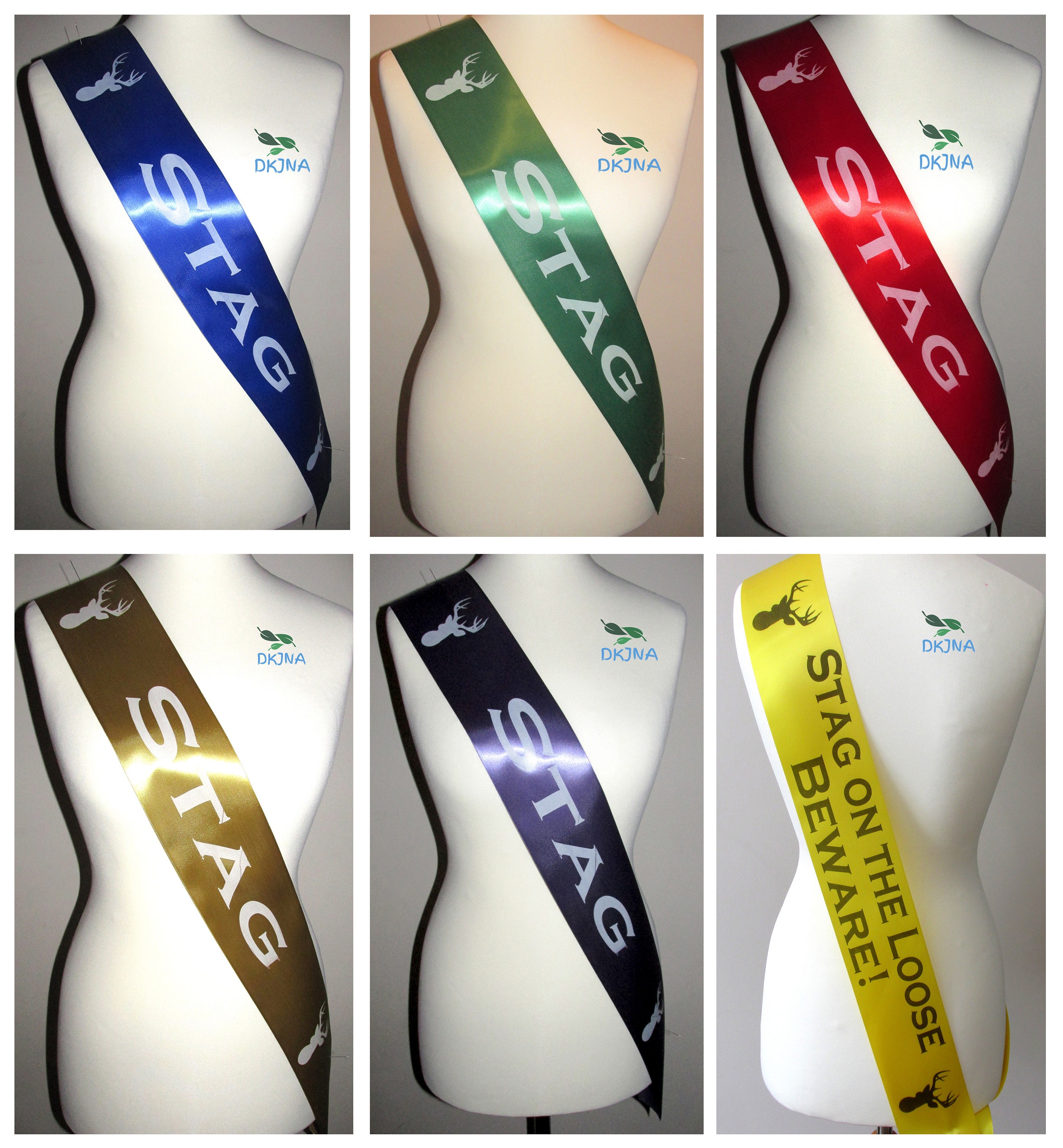 Stag Night Sash or Stag on the Loose Beware Sash Stag Night - Etsy