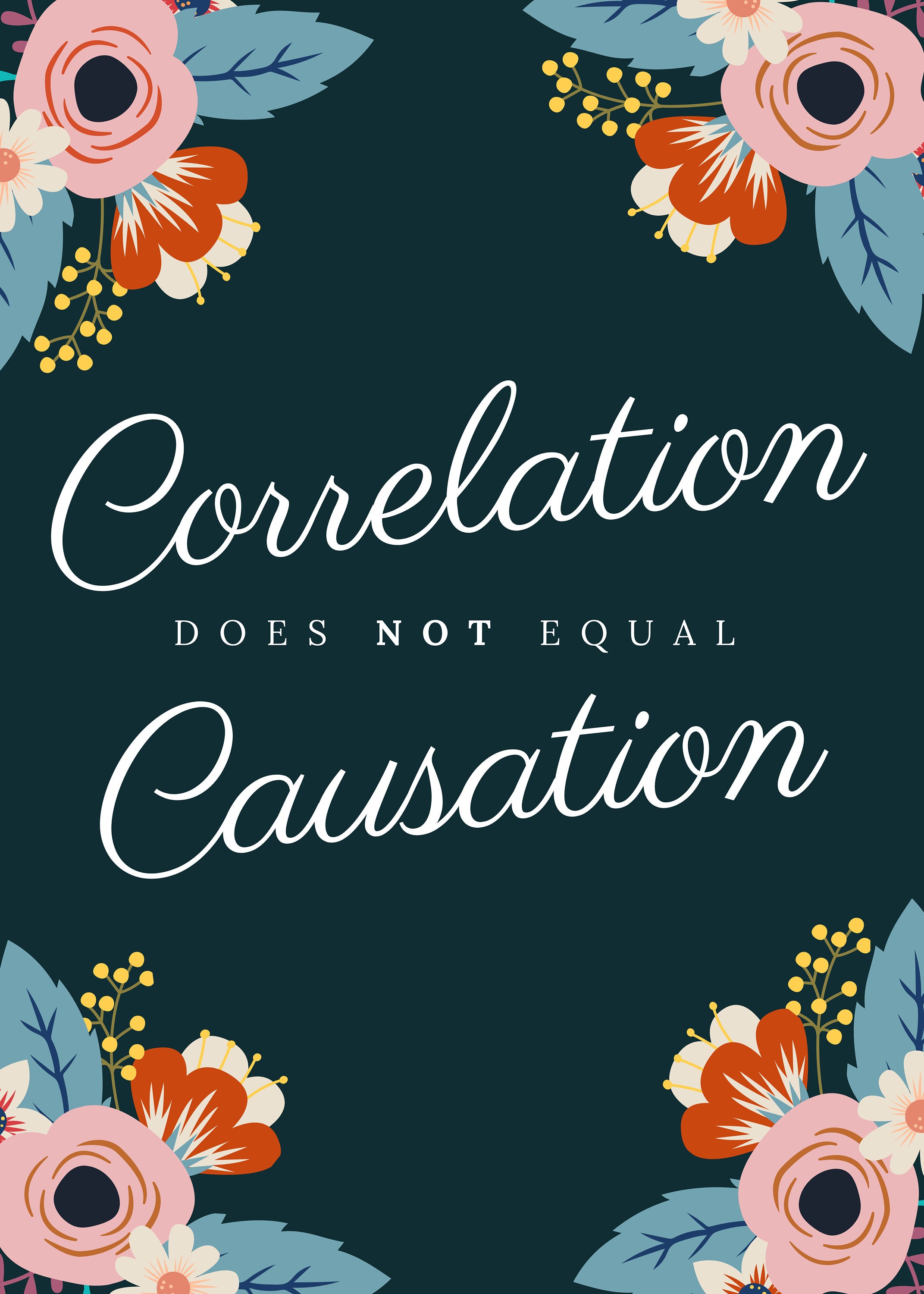Correlation does NOT equal Causation | Etsy
