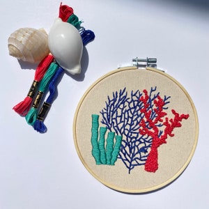 Coral Embroidery Bundle - Etsy