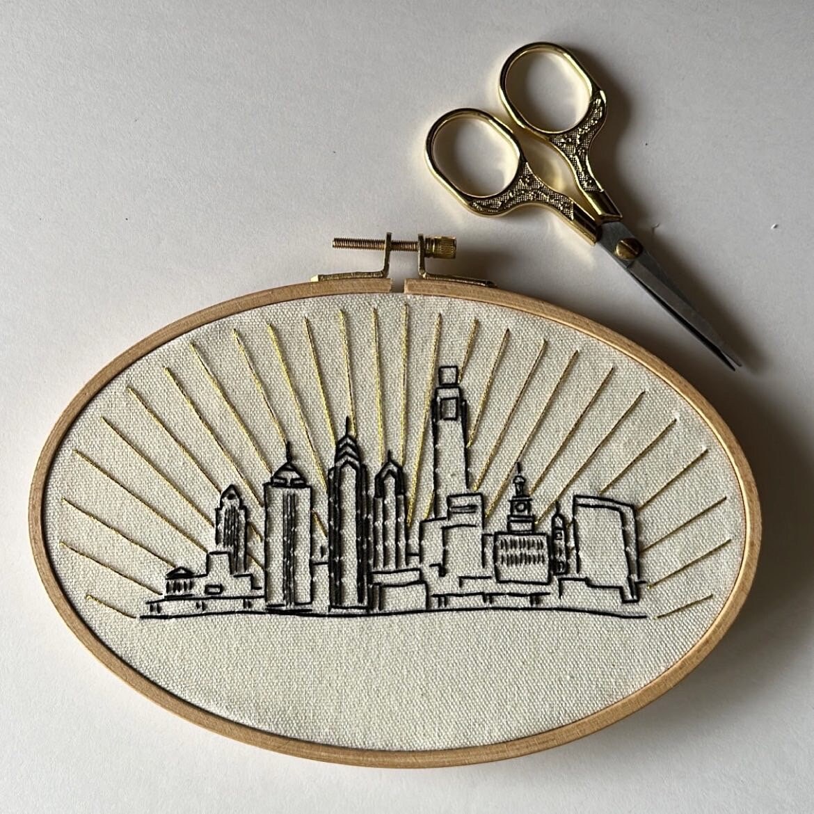 Philly Skyline Embroidery Kit - Etsy