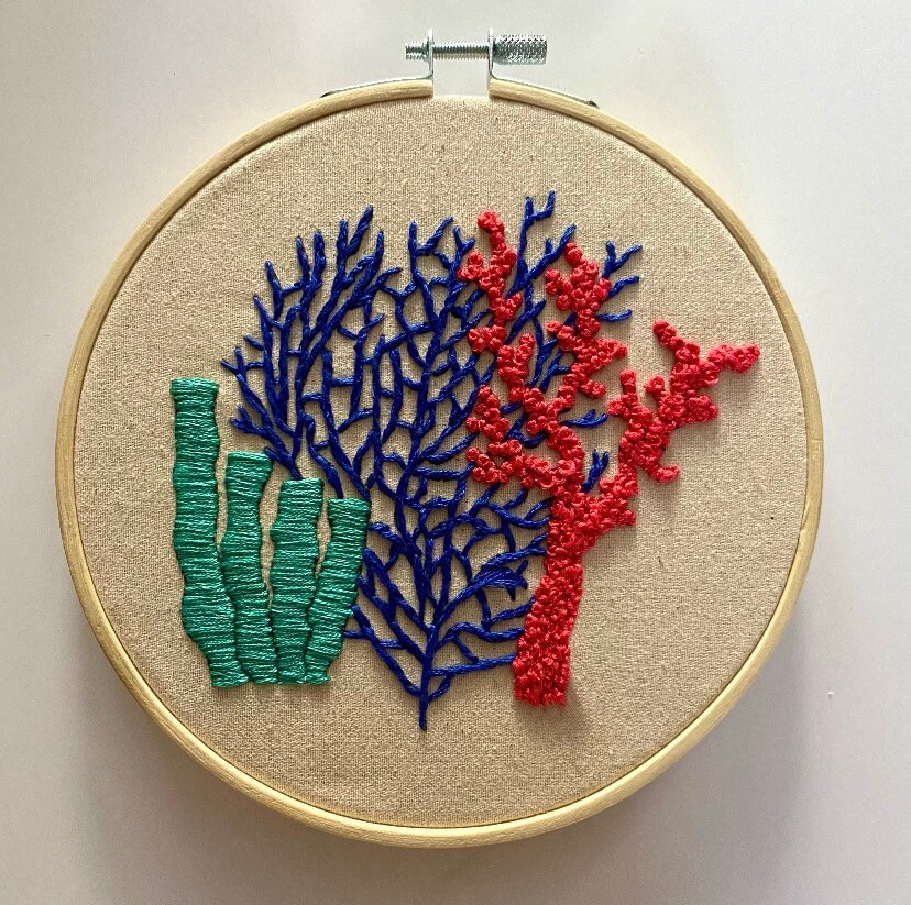 Coral Embroidery Bundle - Etsy