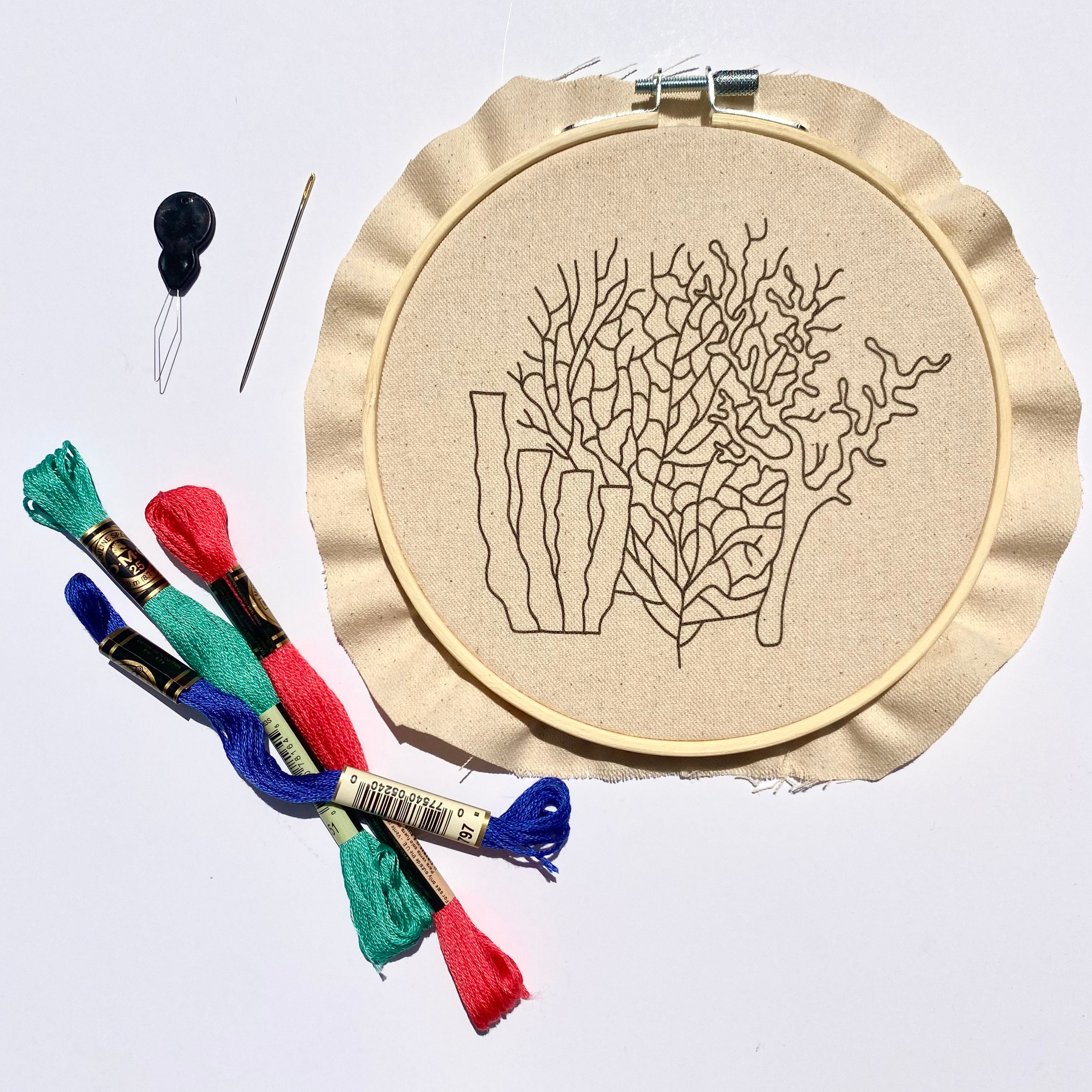 Coral Embroidery Bundle - Etsy