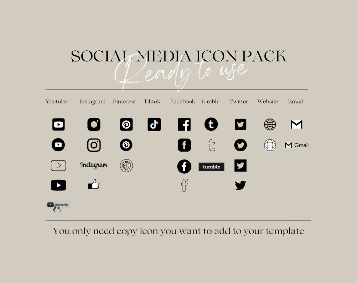 Minimalist Youtube Thumbnail Templatei Youtube Channel Kit - Etsy