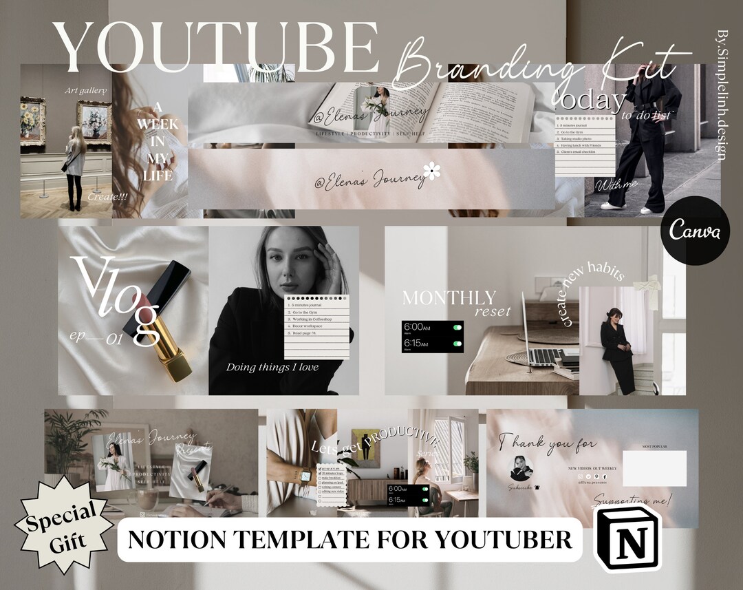 Ultimate Youtube Channel Kiti Youtube Brandingi Thumbnail Template ...