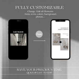 60 Minimalist Modern Instagram Template Canva Instagram - Etsy