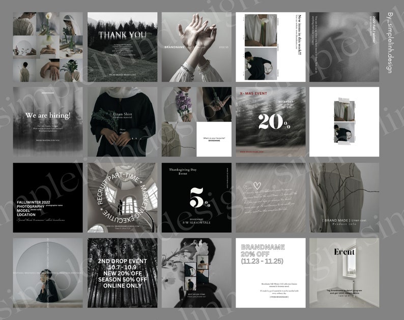 40 Minimalist & Modern Instagram Post Templates I Canva Instagram ...