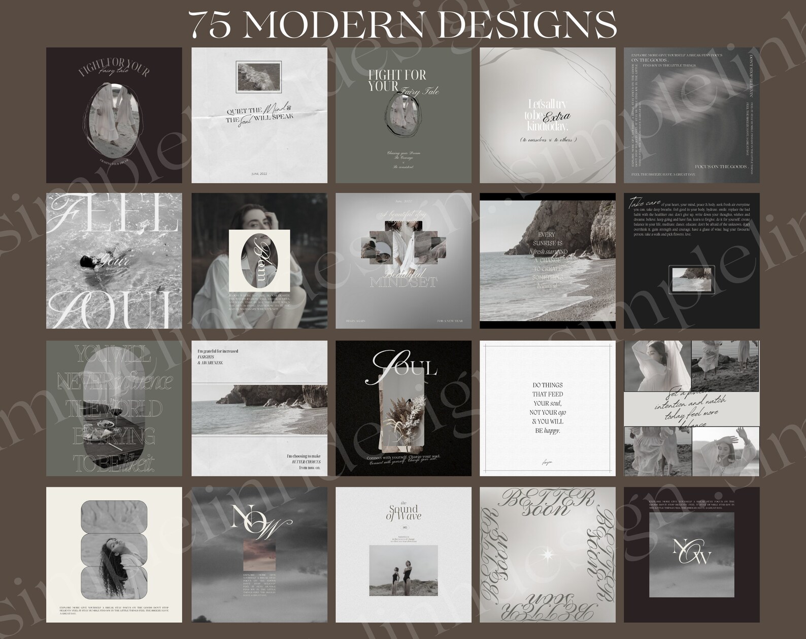 75 Modern Instagram Post Templates, Professional Instagram Feed ...