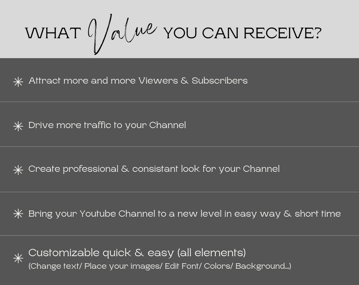 Minimalist Youtube Thumbnail Templatei Youtube Channel Kit - Etsy