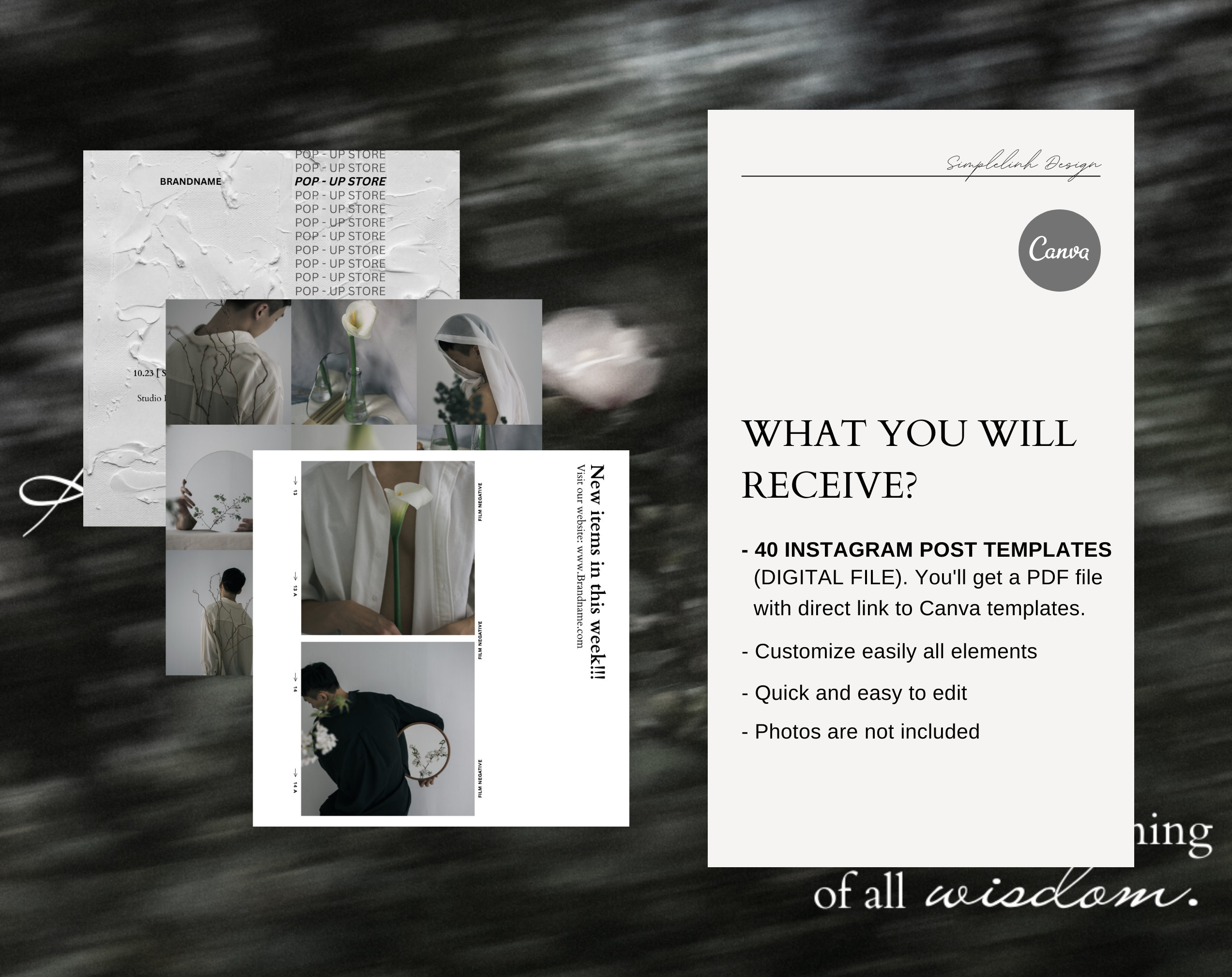 40 Minimalist & Modern Instagram Post Templates I Canva Instagram ...