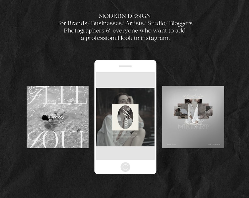 75 Modern Instagram Post Templates Professional Instagram - Etsy Canada