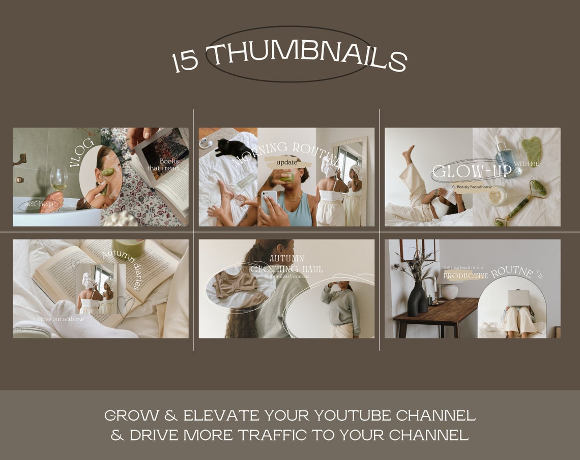 Modern Youtube Thumbnail Template Kit Personalized Youtube Thumbnails ...