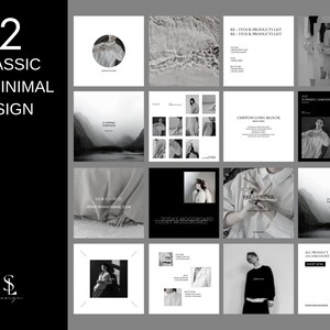 32 Minimalist | Classic Instagram Post Templates | Minimal Instagram ...