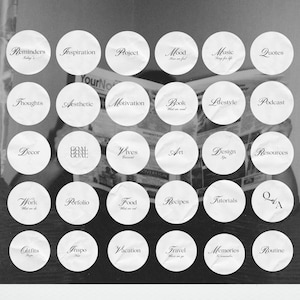 100 Editable Minimalist Highlight Covers for Instagram | Lifestyle ...