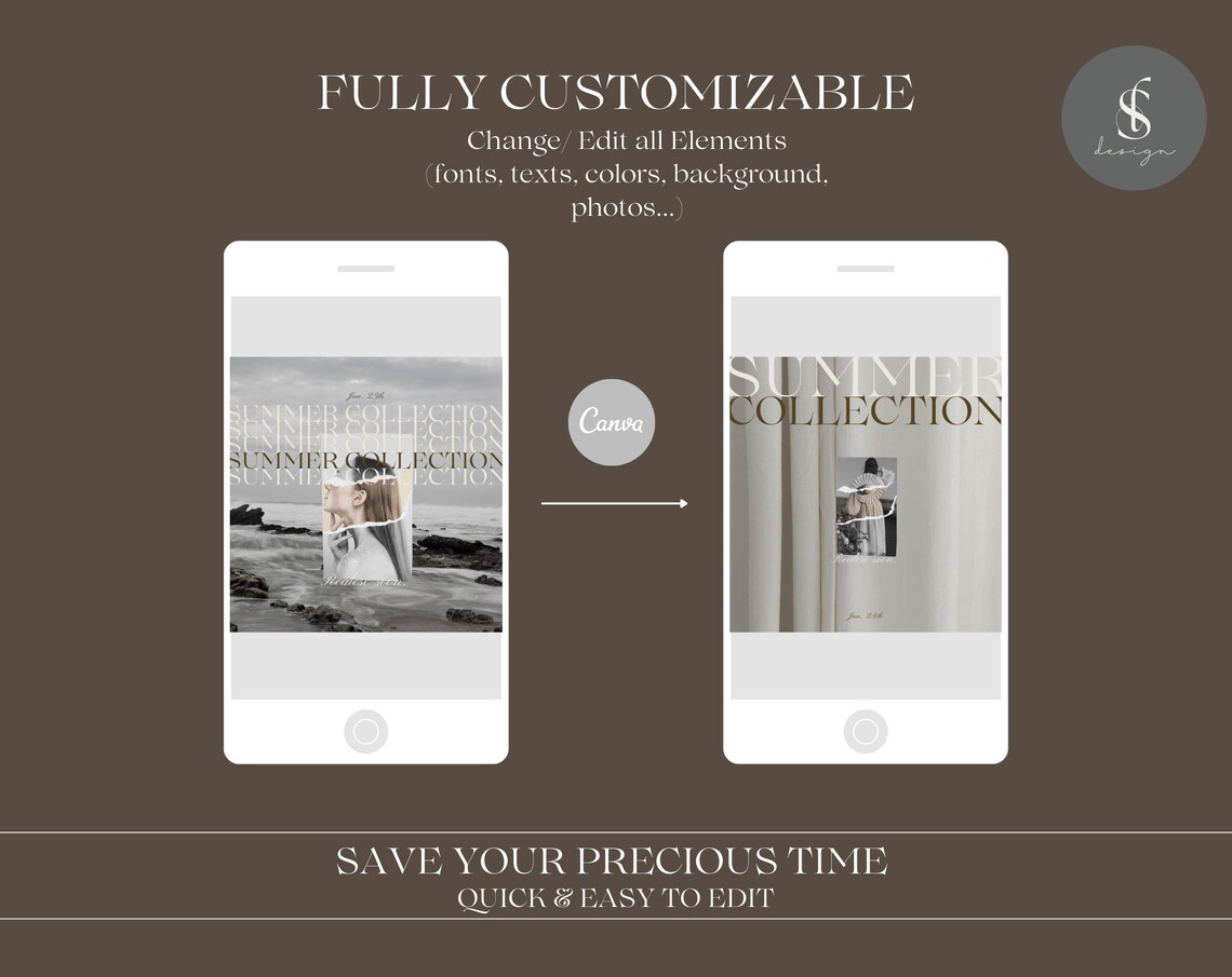 40 Modern Instagram Post Templates, Instagram Feed Template Editable in ...