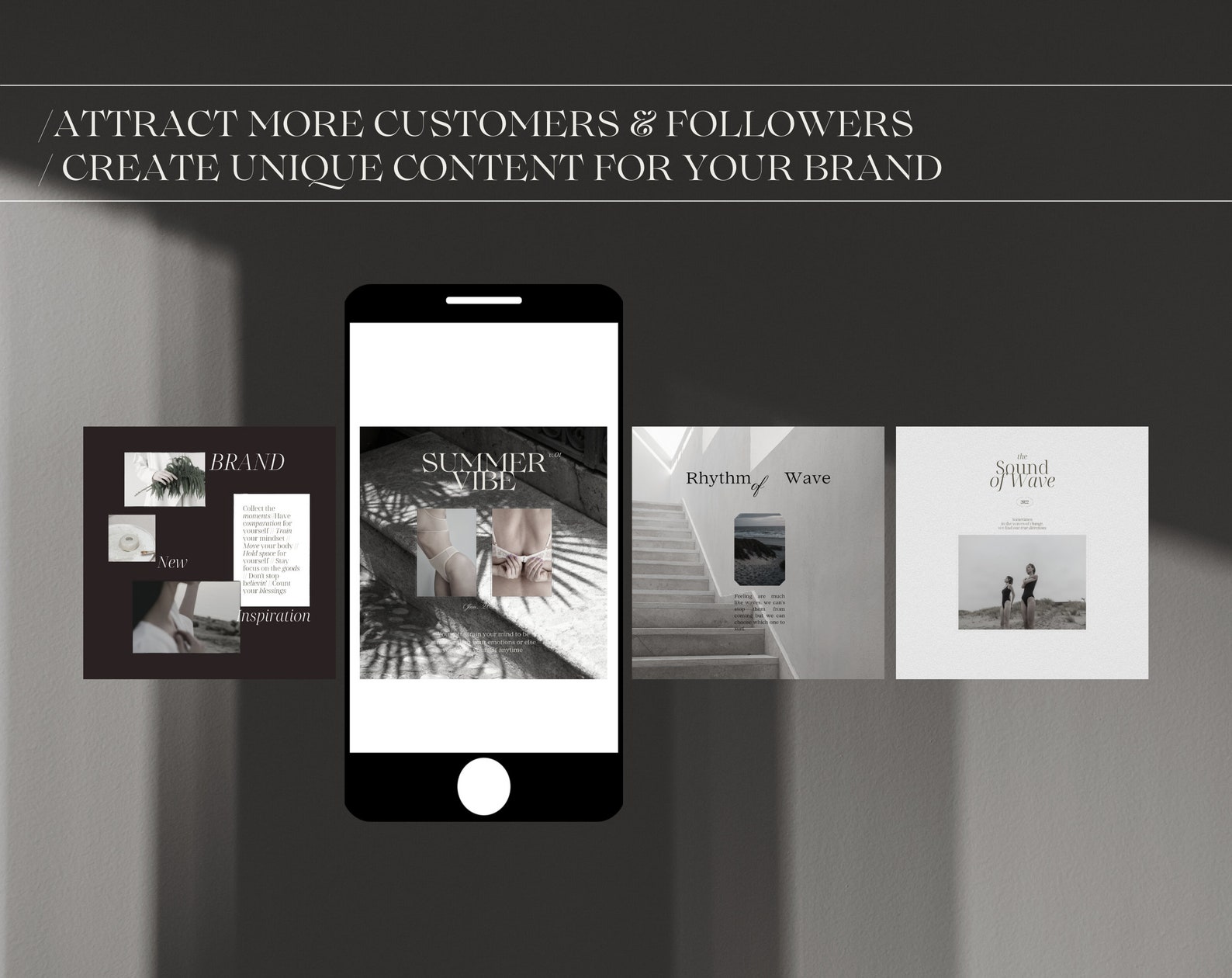 75 Modern Instagram Post Templates, Professional Instagram Feed ...