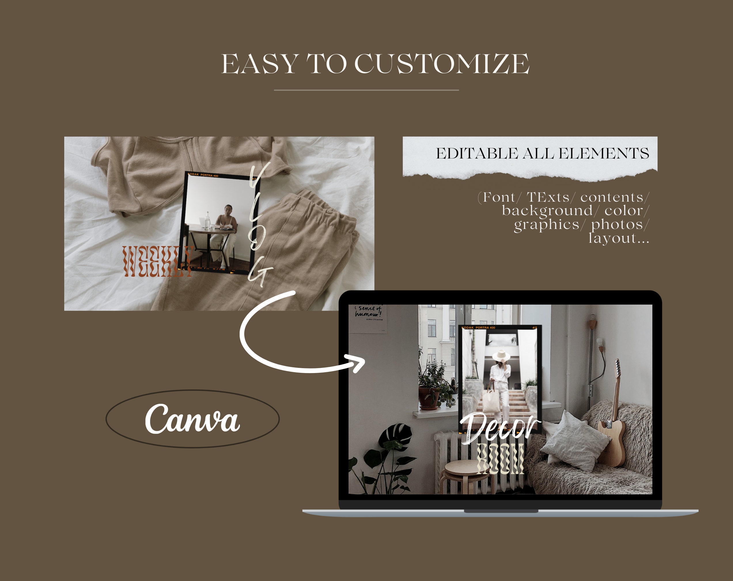 Minimalist Youtube Thumbnail Templatei Youtube Channel Kit| Youtube ...