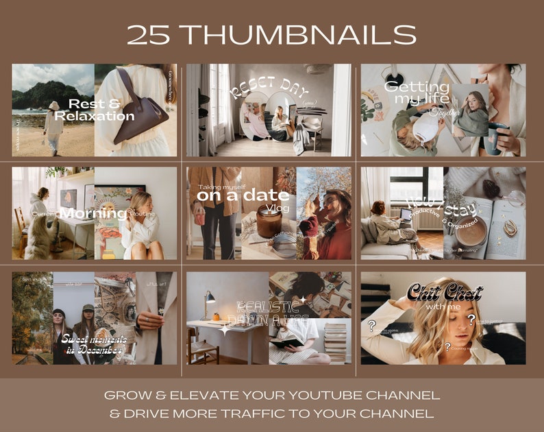 Modern Youtube Thumbnail Templatei Youtube Channel Kit| Youtube ...
