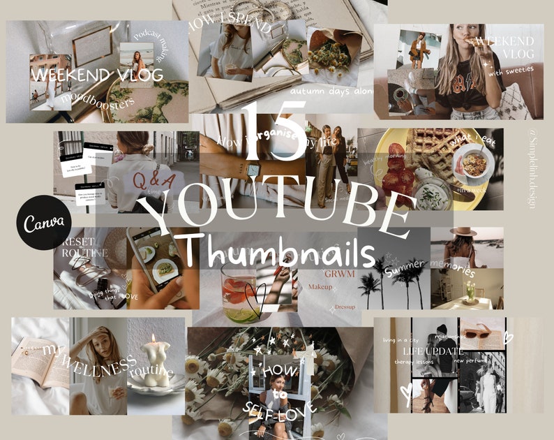 Youtube Thumbnail Templatei Youtube Channel Kit| Youtube Branding Kit ...