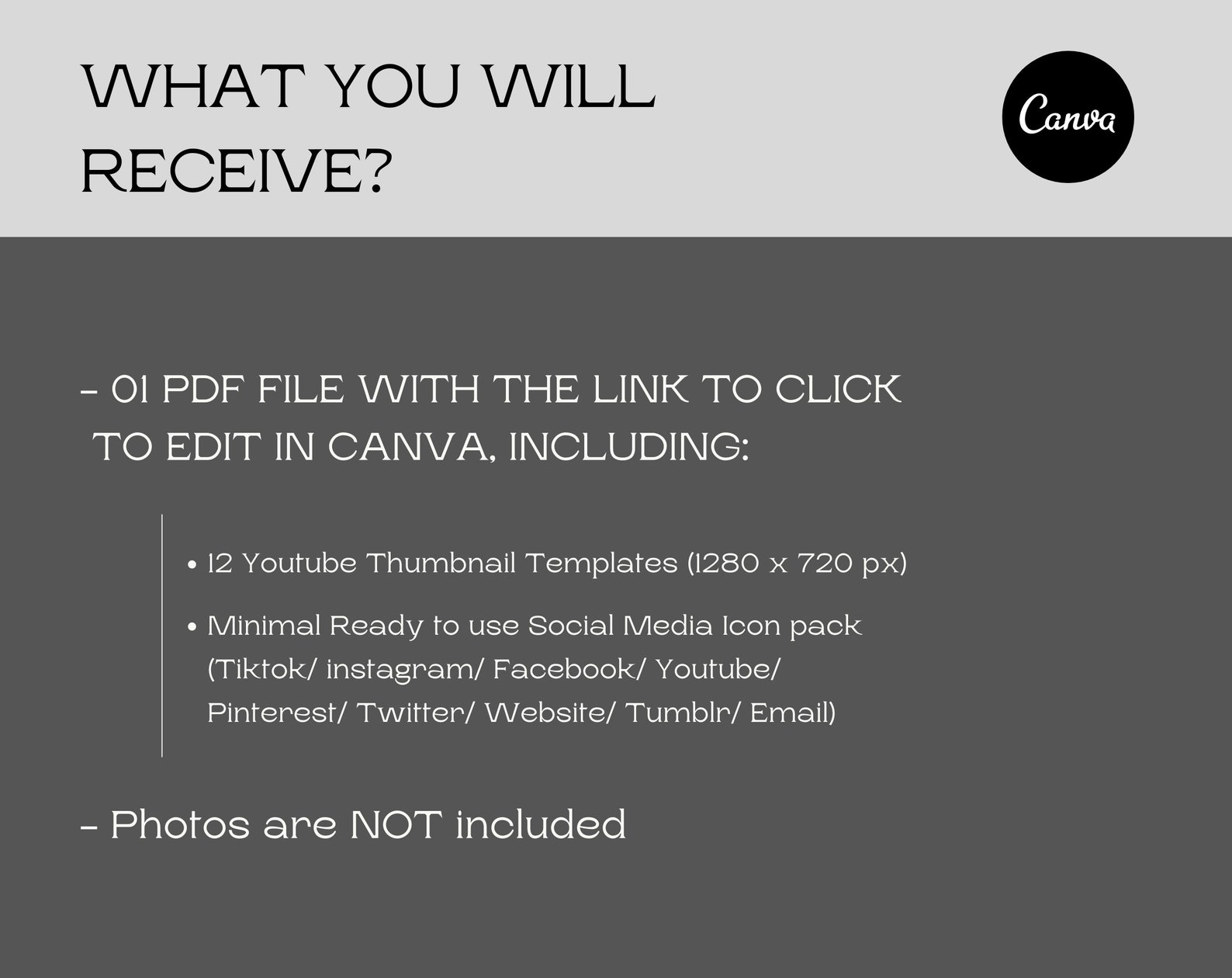 Minimalist Youtube Thumbnail Templatei Youtube Channel Kit - Etsy