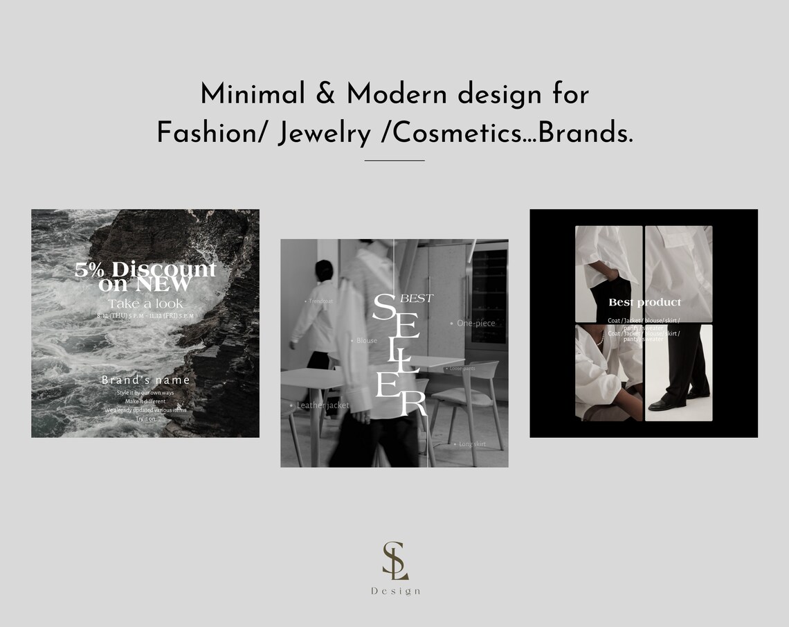 30 Minimalist & Modern Instagram Post Templates I Canva - Etsy