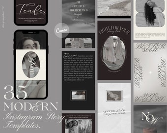 40 Minimalist I Modern Instagram Post Templates for Canva - Etsy