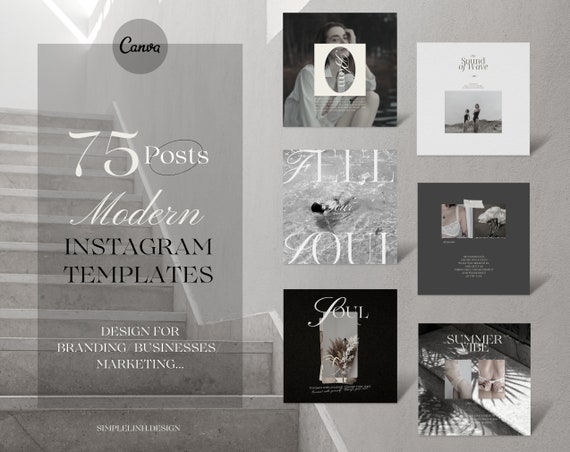 75 Modern Instagram Post Templates Professional Instagram - Etsy Canada