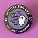 Ghost Pin, Halloween Pin, Enamel Pin, Spooky Pin, Sparkly Ghost Pin ...