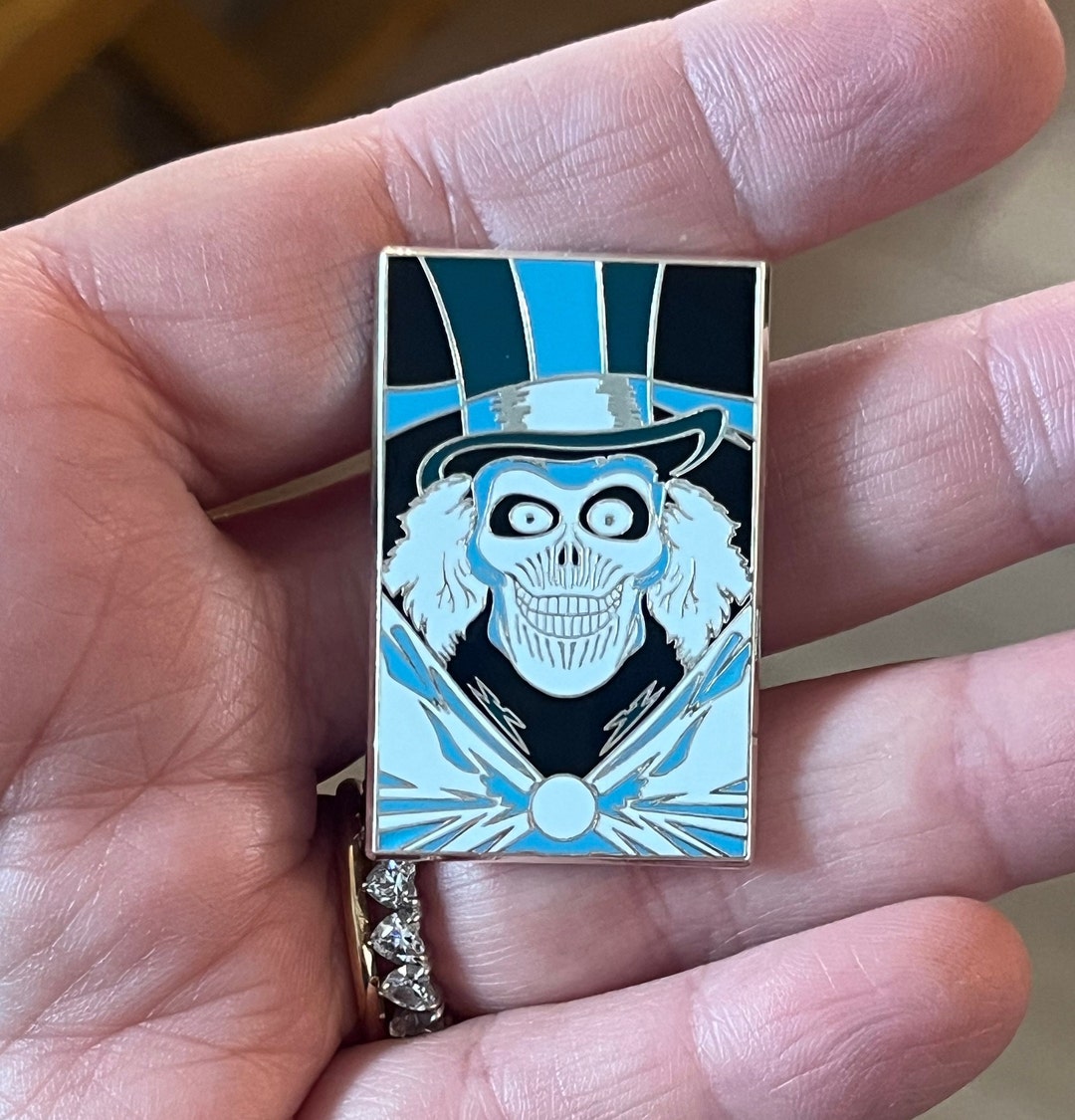 Haunted Mansion Pin, Hat Box Ghost, Ghost Pin, Enamel Pin, Vintage ...