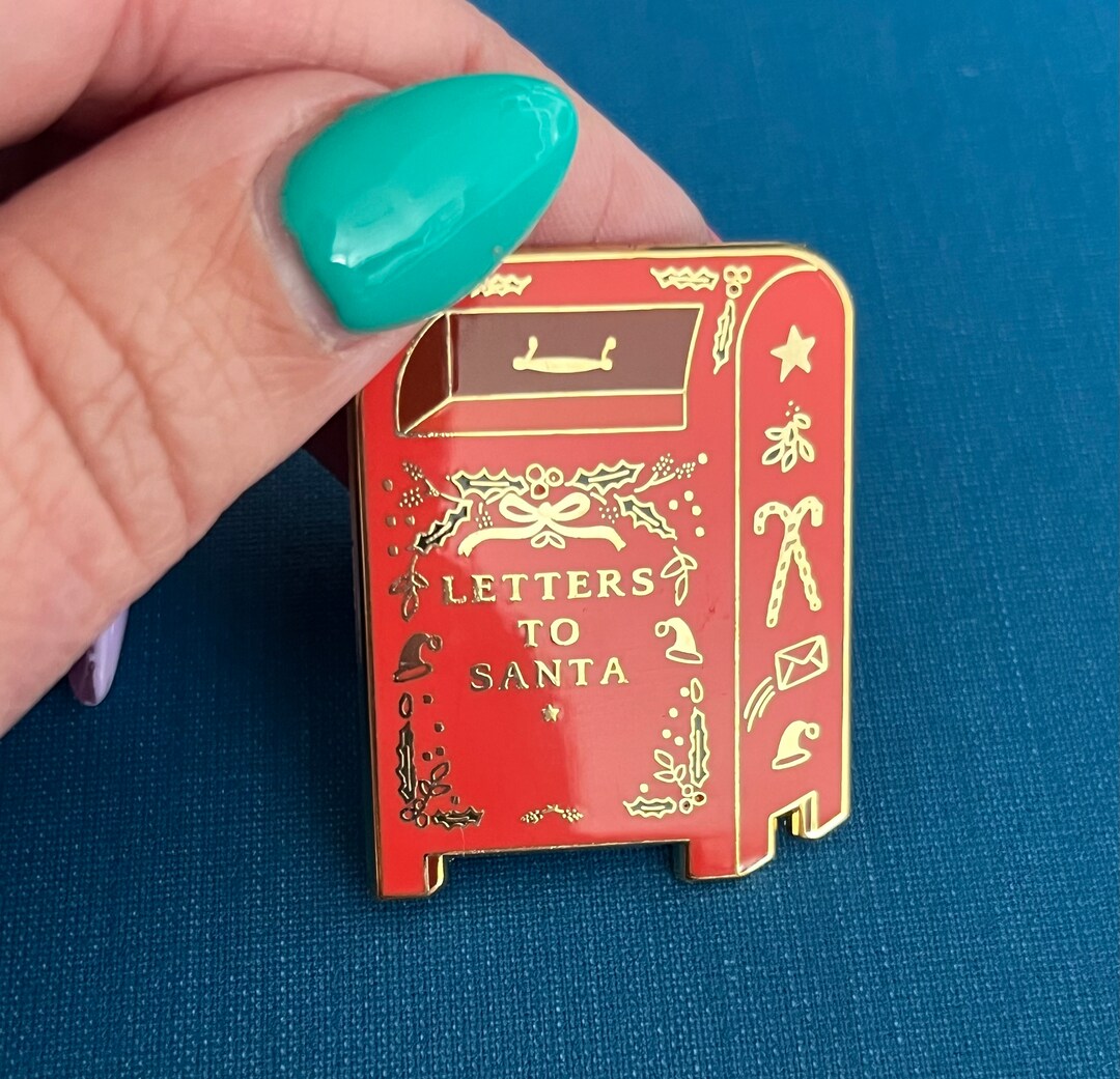 Letters to Santa, Christmas Pin, Christmas Nostalgia, Enamel Pins ...