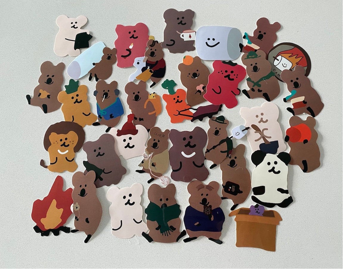 3 Dinotaeng/ Quokka Stickers Japanese Quokka Stickers - Etsy
