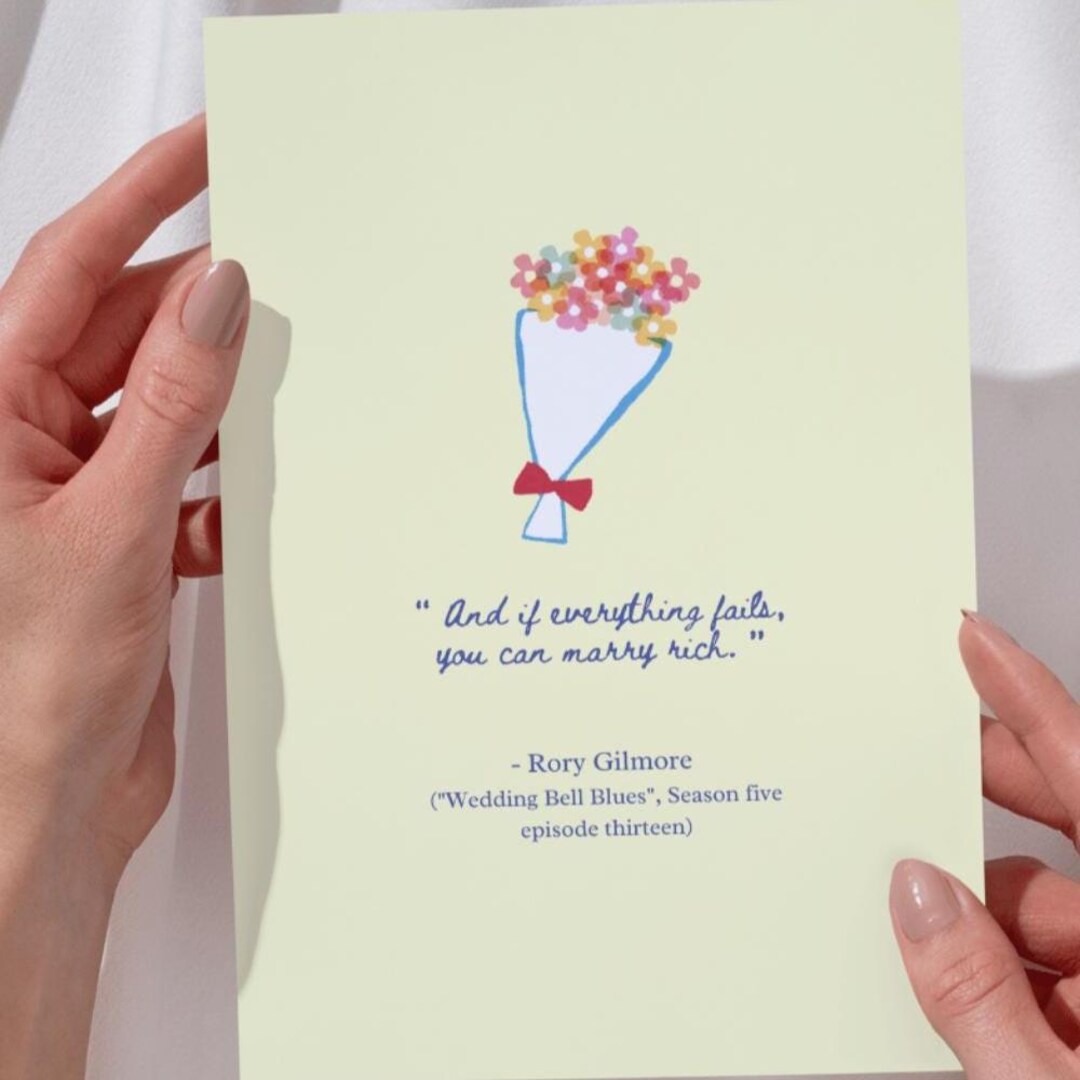 Gilmore Girls Graduation Card, Rory Gilmore Quote (PDF) - Etsy