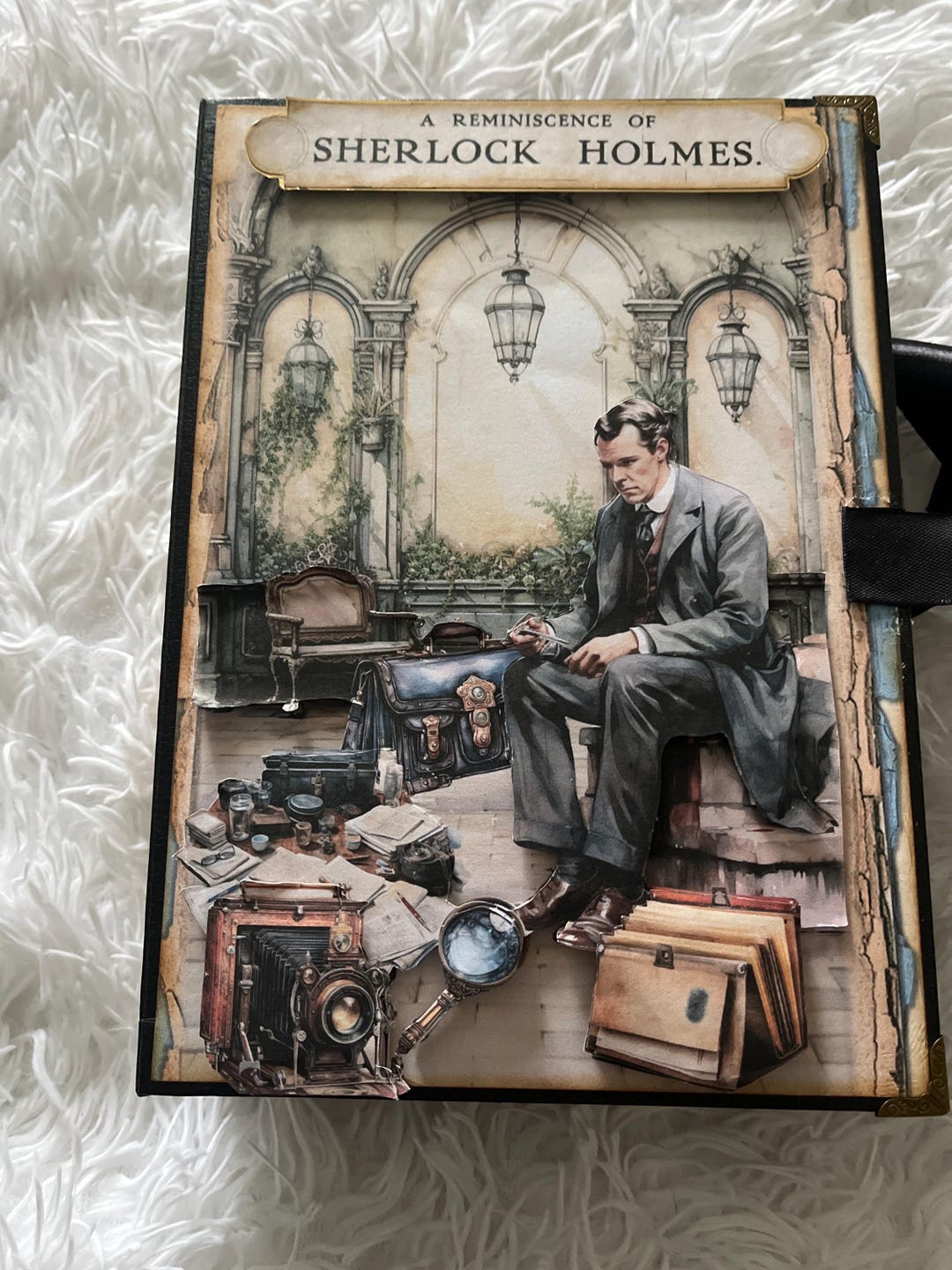 Sherlock Holmes Theme, Handmade and Unique Hybrid Journal, Memory Book ...