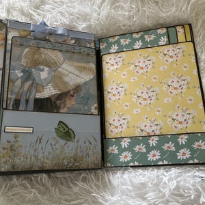 Daisy Theme, Handmade and Unique Hybrid Journal, Memory Book, Photo ...