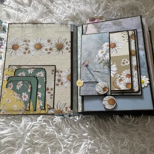 Daisy Theme, Handmade and Unique Hybrid Journal, Memory Book, Photo ...