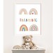 Rainbow Nursery Print, Dream Big, Rainbow Nursery Decor, Baby Decor ...