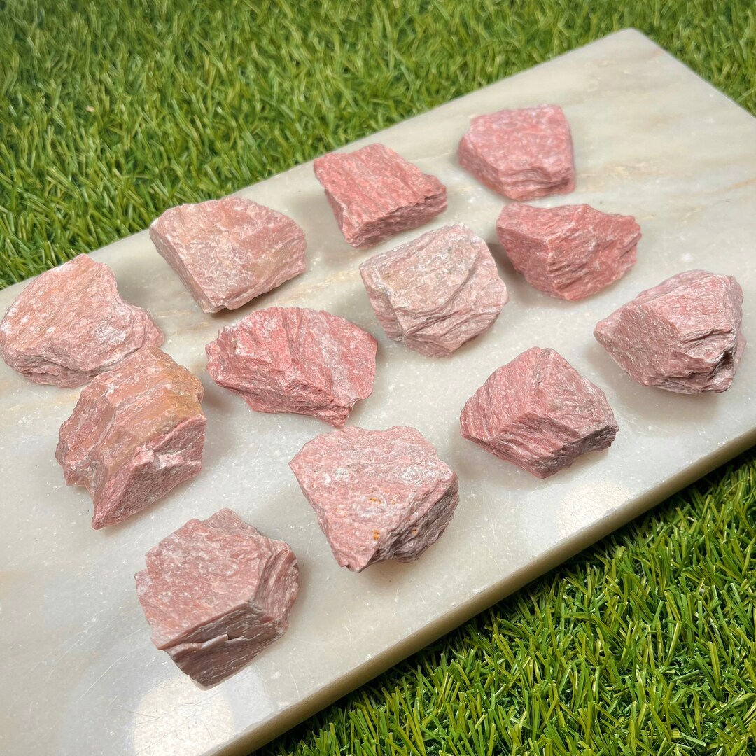 Pink Jasper Chunks, Raw Pink Jasper Crystals, Rough Pink Jasper, UK ...